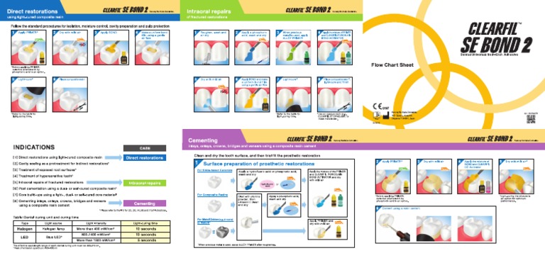Clearfil Se Bond 2 Bottles Flowchart | PDF