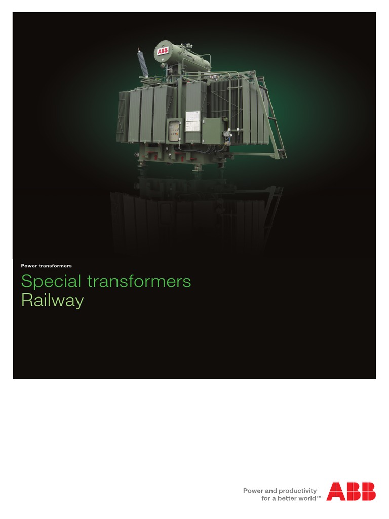 1LFI2026 Special Power Transformers For Railway - Brochure en | PDF ...