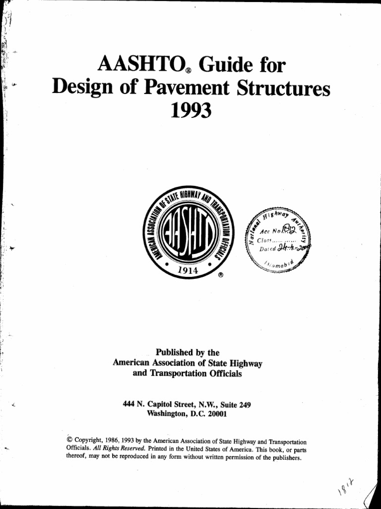 AASHTO Guide For Design of Pavement Structures PDF | PDF