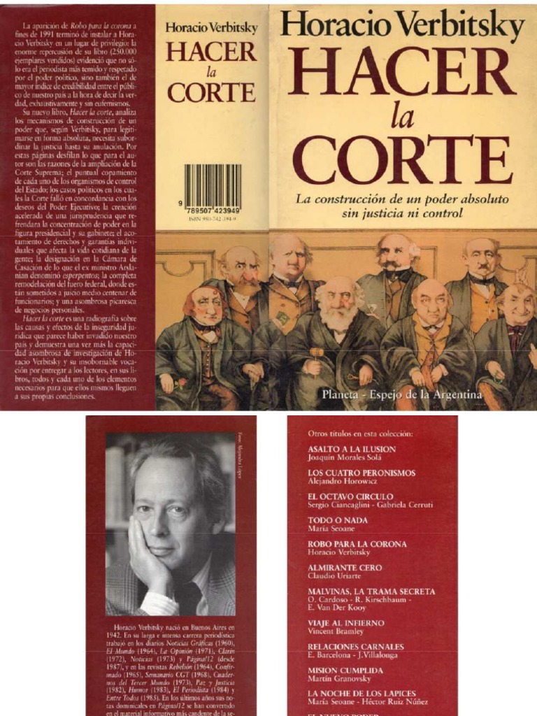 Verbitsky, Horacio - Hacer La Corte, Planeta, 1993 | PDF