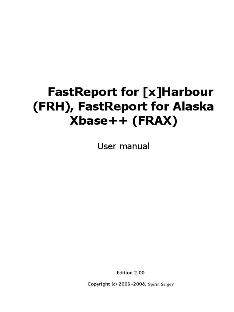 FastReport For Alaska Xbase and Harbour | Download Free PDF | Array Data Type | Subroutine