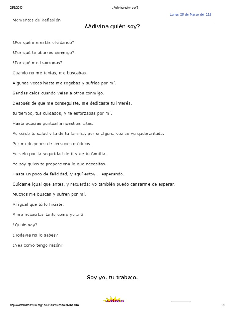 ¿Adivina Quién Soy | PDF | Ocio