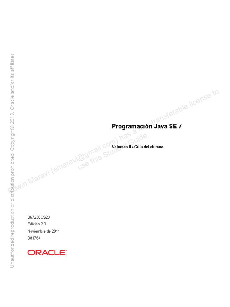 Manual Java En Español Pdf Java Programming Language Oracle Acquisitions