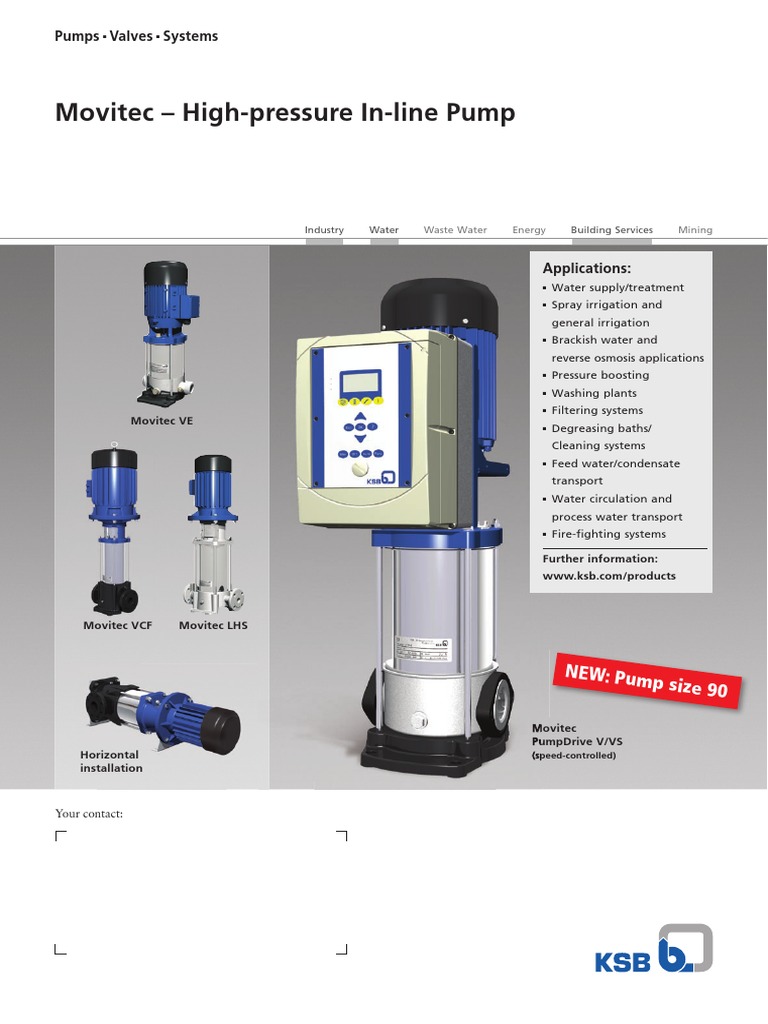 Movitec Data PDF | PDF | Pump | Valve