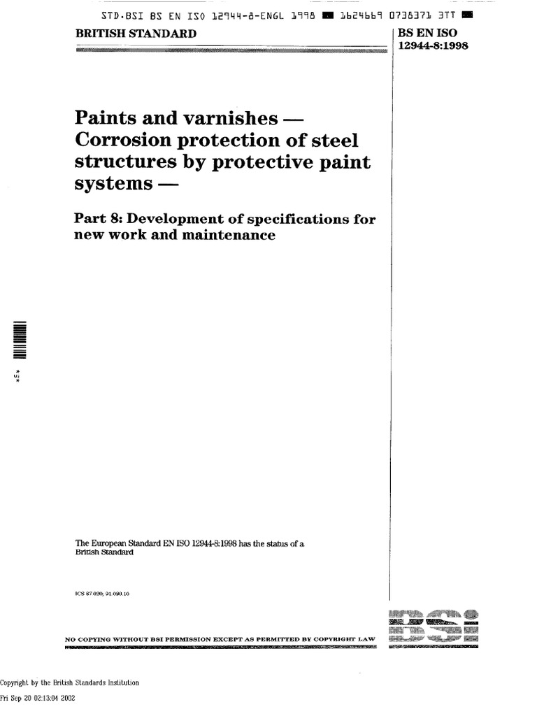 BS en Iso 12944-8 | PDF