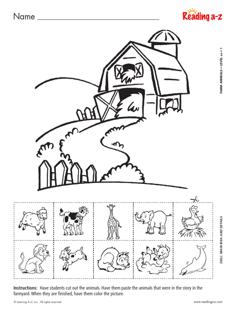 Farm Animal Worksheet | PDF | Languages | Language Arts & Discipline