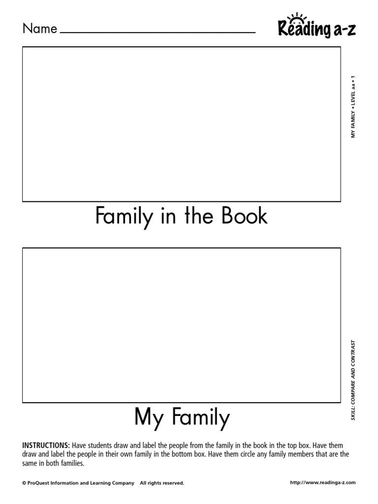 My Family Worksheet | PDF