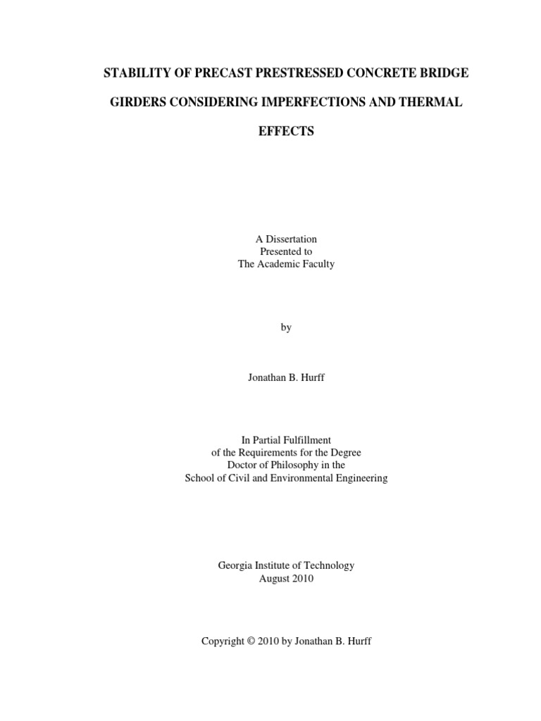 Hurff Jonathan B 201008 PHD | PDF | Buckling | Beam (Structure)