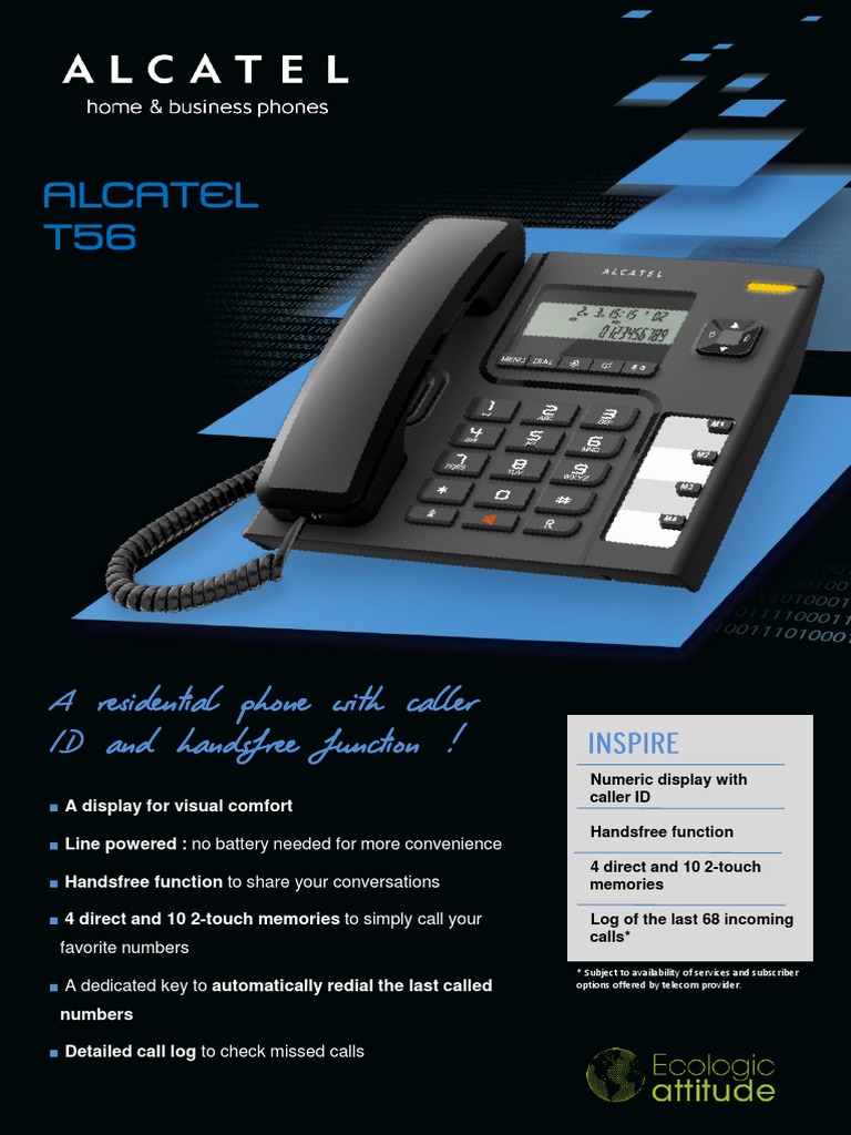 Alcatel Phones Alcatelt56 Features en | PDF | Telephony ...