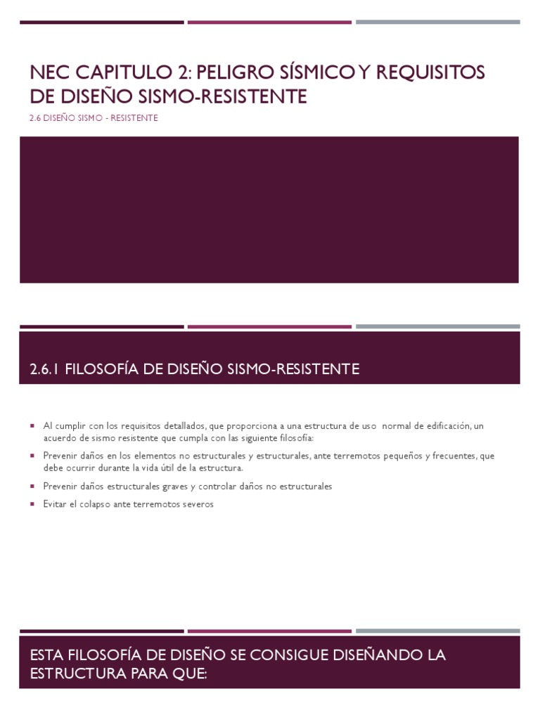 Nec Capitulo 2 | PDF | Rigidez | Temblores