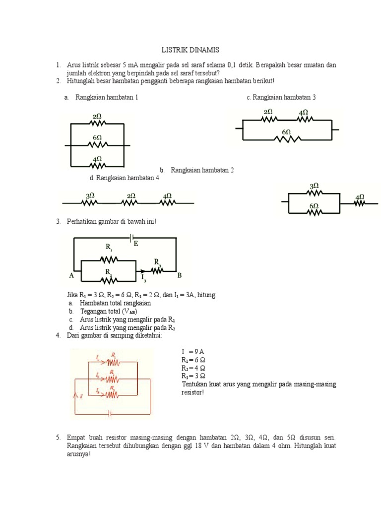 Soal LISTRIK DINAMIS | PDF