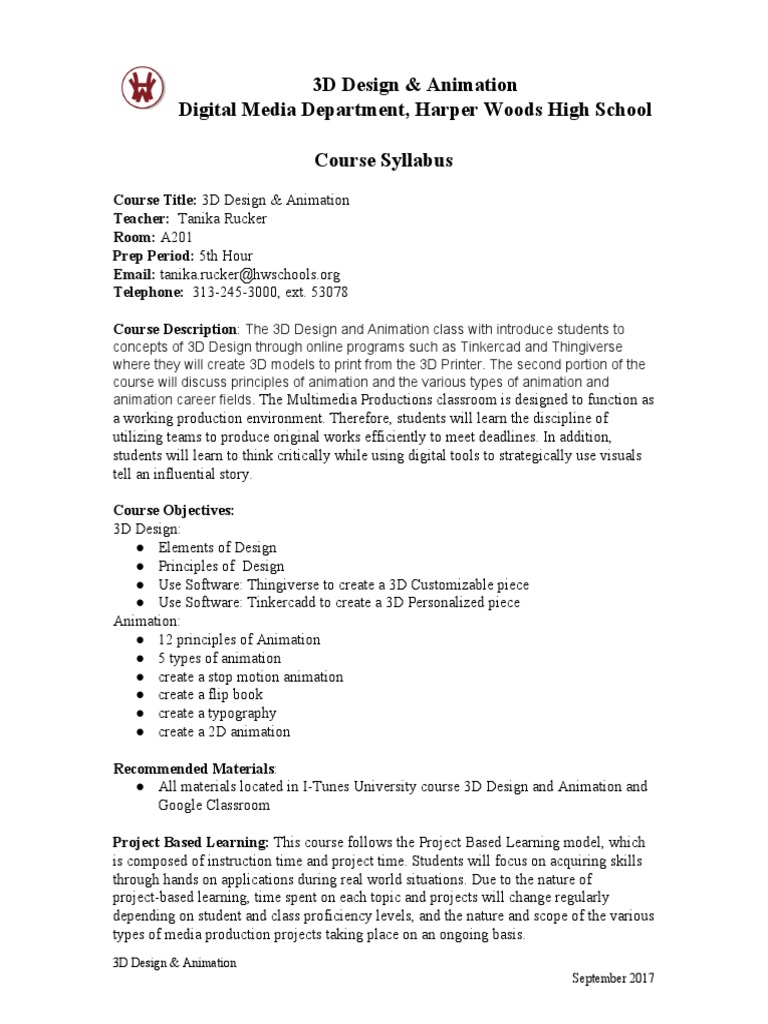 3d Design Animation | PDF | Teaching | Sharing