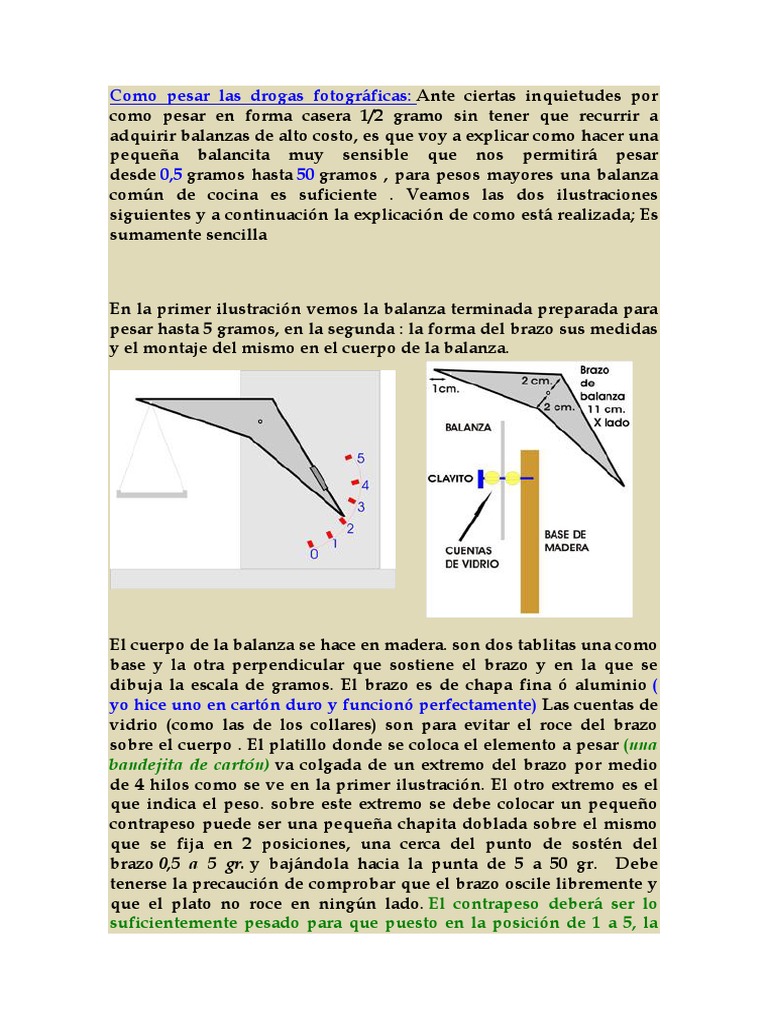 Cómo construir una balanza casera sencilla | PDF | Science | Ingeniería