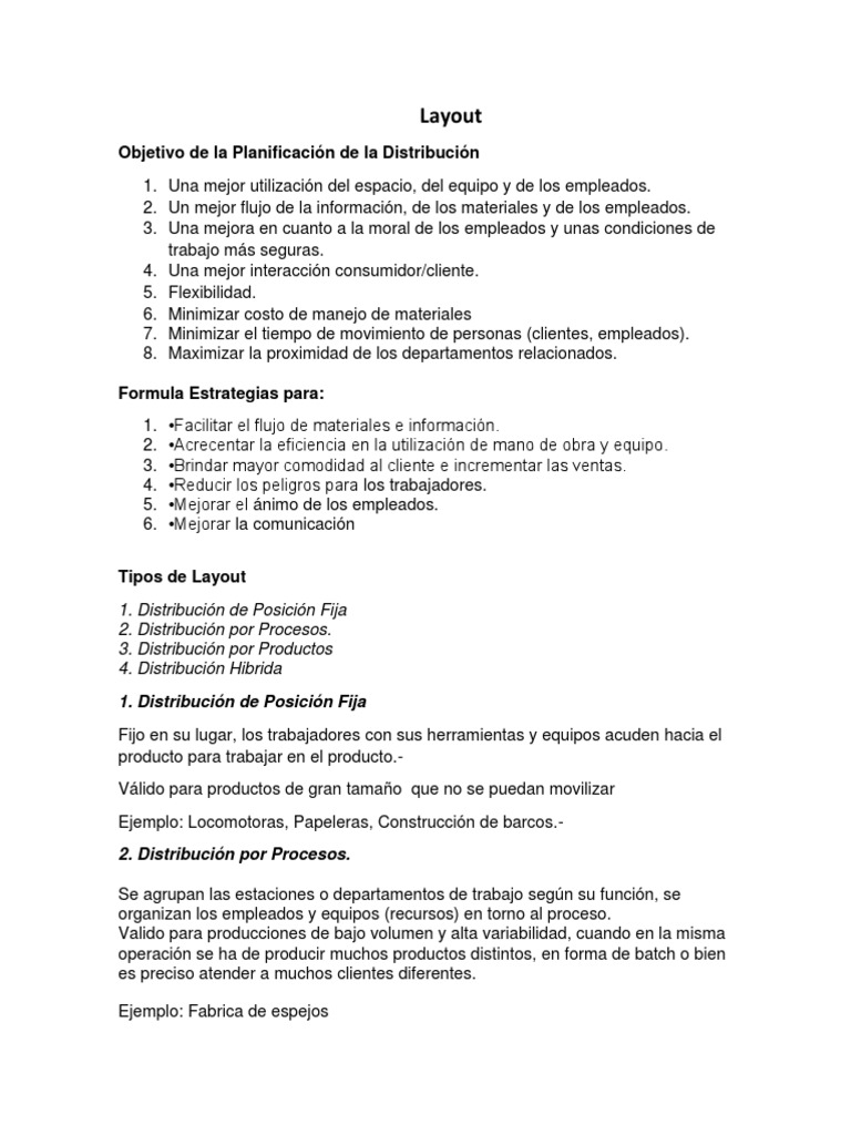 Optimización de Layout y Balance de Línea | PDF | Business
