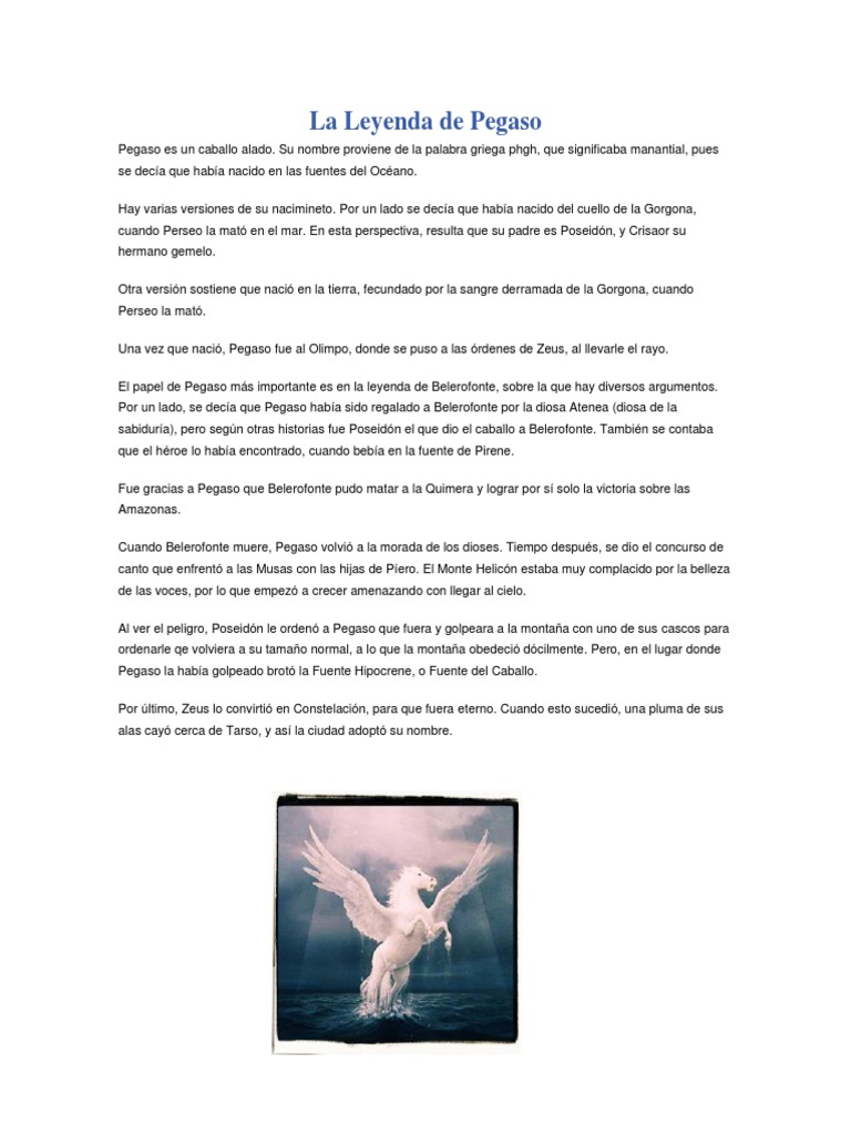 La Leyenda de Pegaso | PDF | Esfinge | Edipo