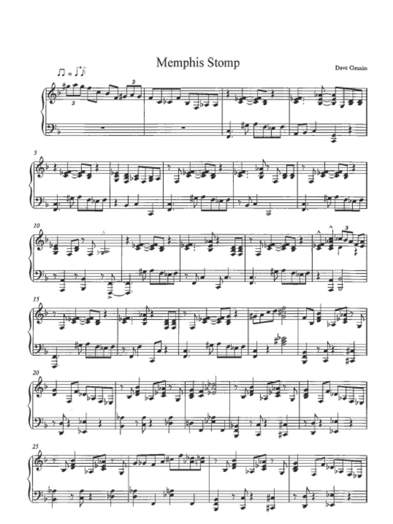 Grusin Memphis Stomp | PDF