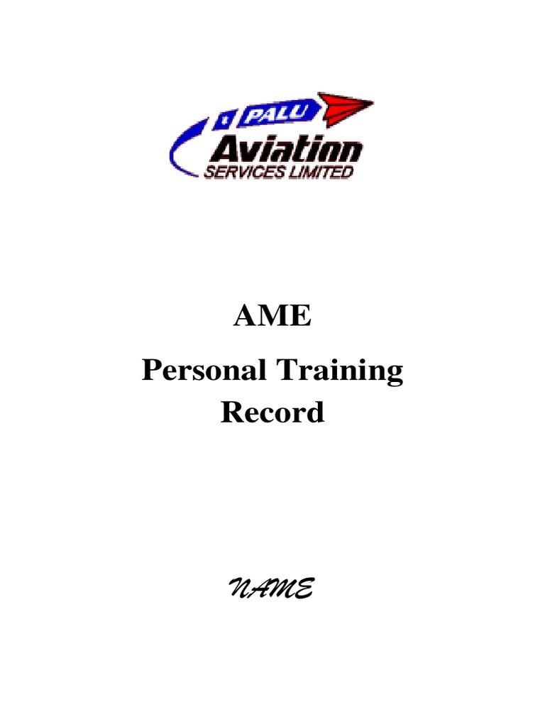 AME Personal Training Record | PDF