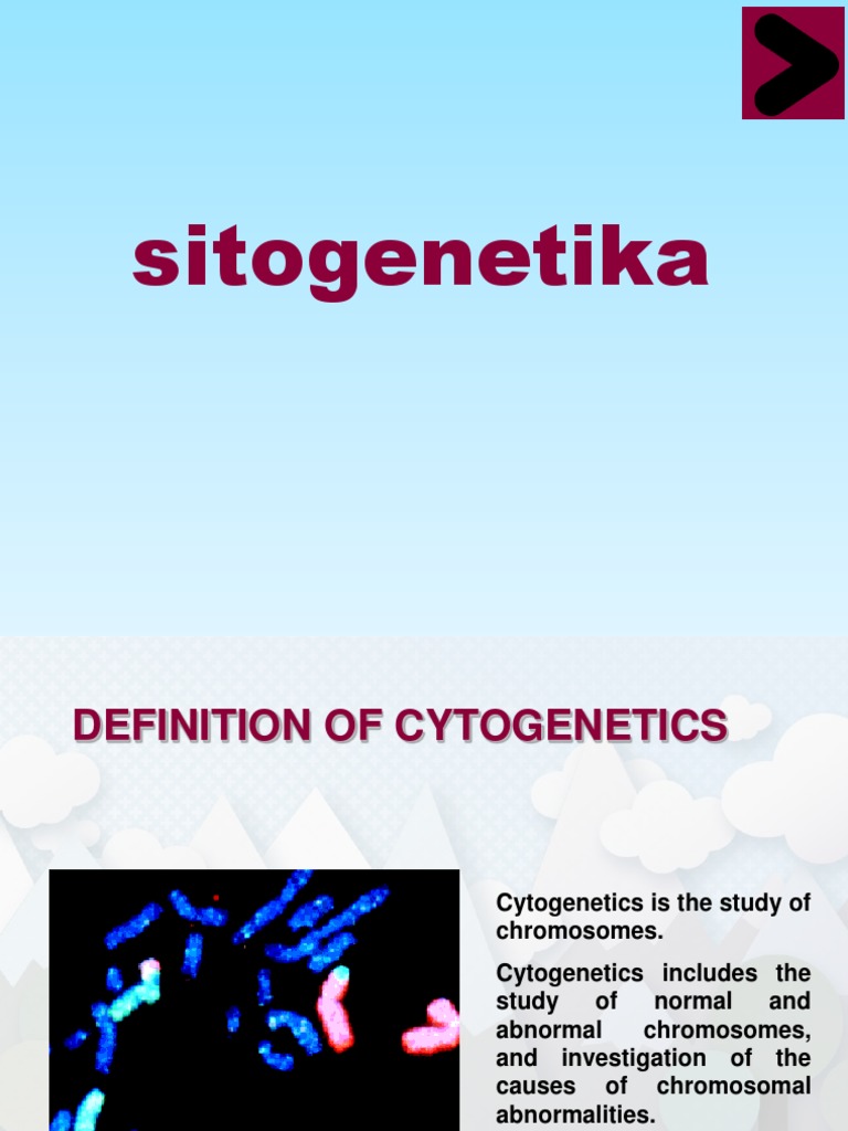 sitogenetika&variasi genetik | Cytogenetics | Chromosome