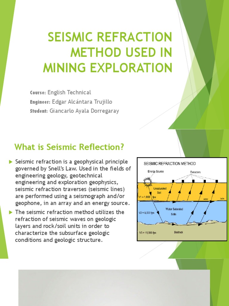Seismic Refraction Method Used in Mining Exploration | PDF | Reflection Seismology | Seismology
