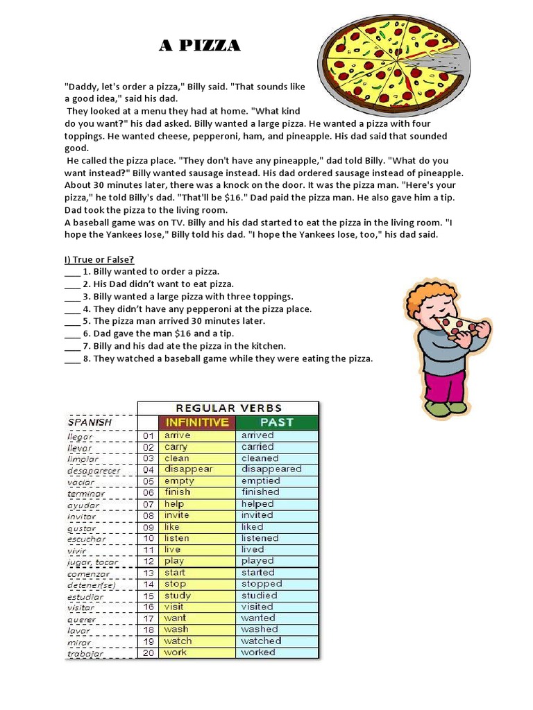 Reading Activity Past Simple | PDF | Sports | Leisure