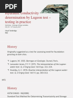 Standard Operation For Packer Test | PDF | Hydrogeology | Pressure