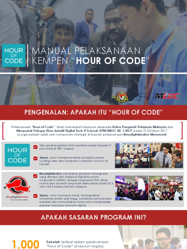 Manual Pelaksanaan Hour of Code 2017 v03 | PDF
