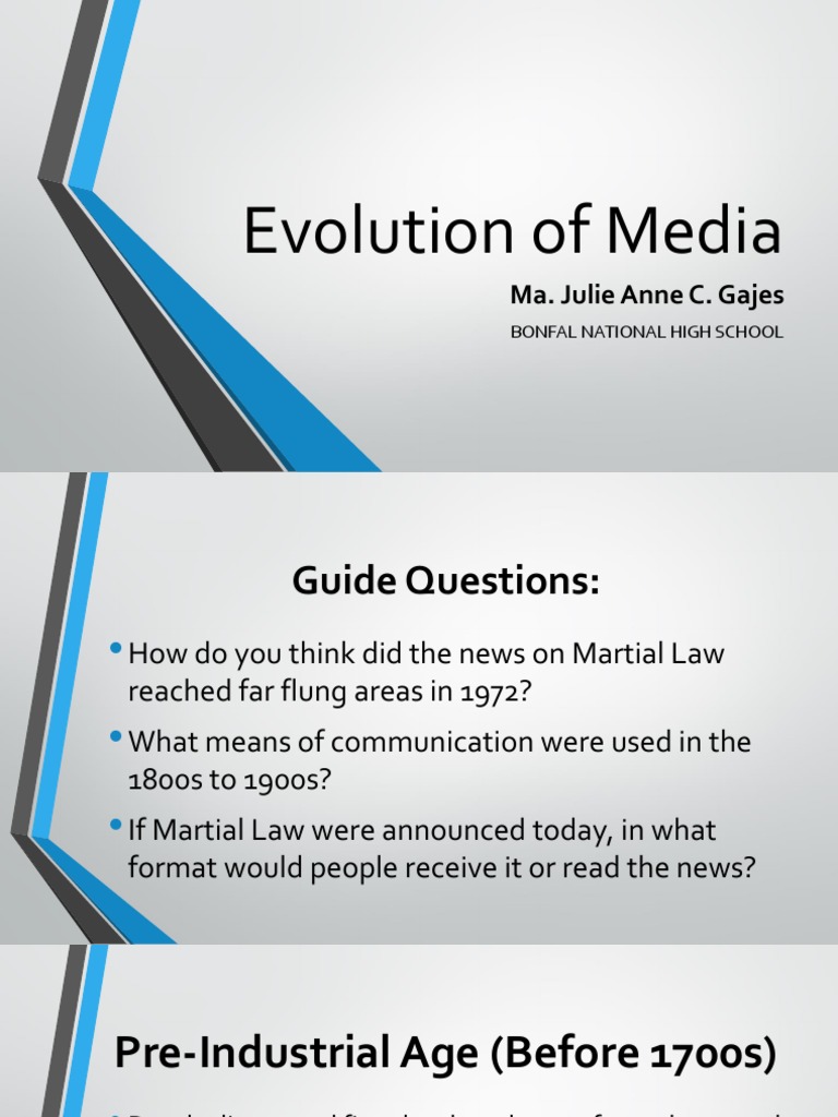 Evolution of Media | PDF | Information Age | Wearable Technology