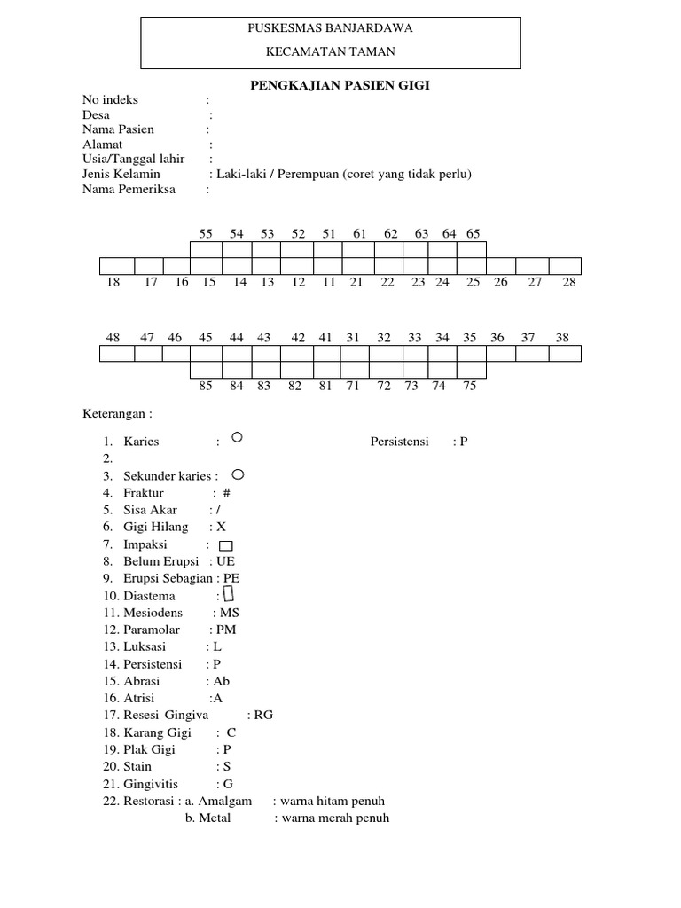 ODONTOGRAM | PDF