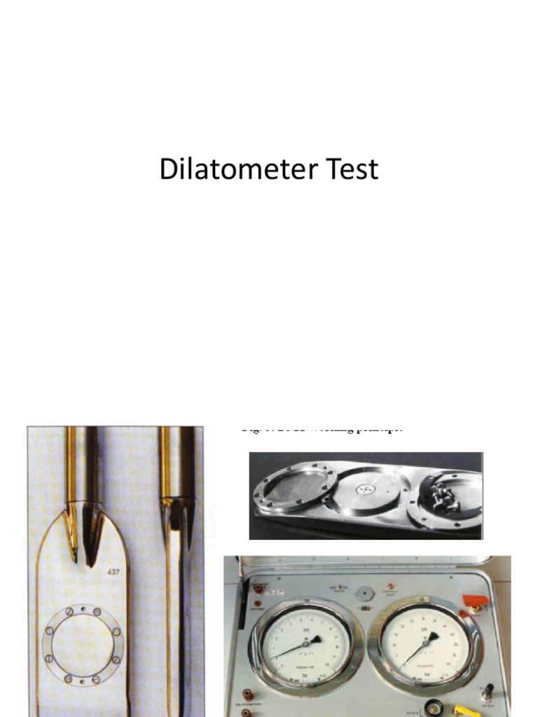 Dilatometer Test | PDF | Soil Mechanics | Civil Engineering