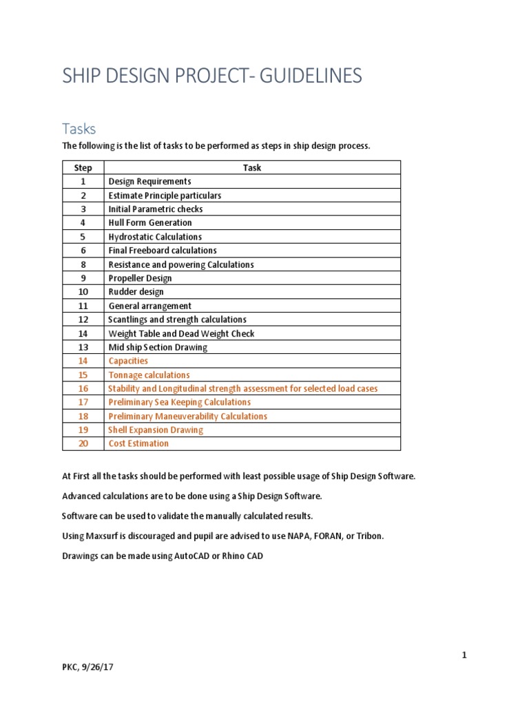 Ship Design Project Guidelines | PDF | Naval Architecture | Ships