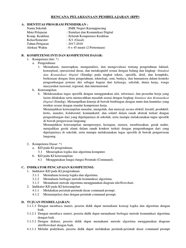 RPP Simkomdig 2017 (TTD Pak Gun) | PDF