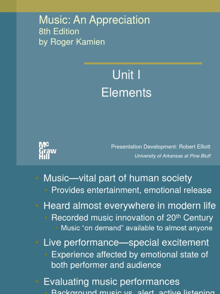 Music: An Appreciation: Unit I Elements | Download Free PDF | Chord ...