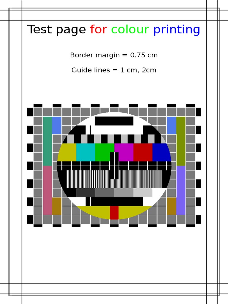 Printer Testcard Colour | PDF