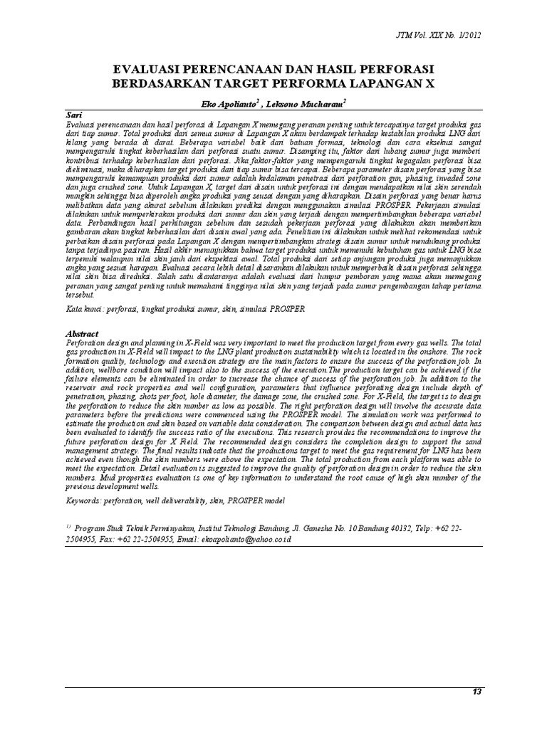 Paper 2 Perforasi PDF | PDF