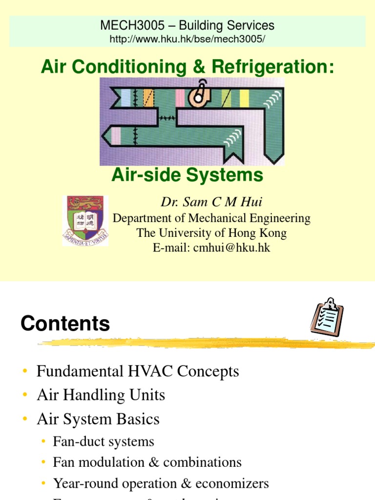 Mech3005 0405 Acr-Airside | PDF | Air Conditioning | Hvac