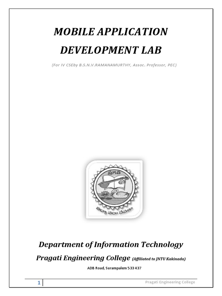 Mad Lab For Cse Pdf Java Programming Language Computer Programming