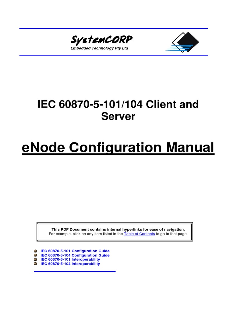 IEC60870 5 101 - 104 User Manual | PDF | Server (Computing) | Osi Model