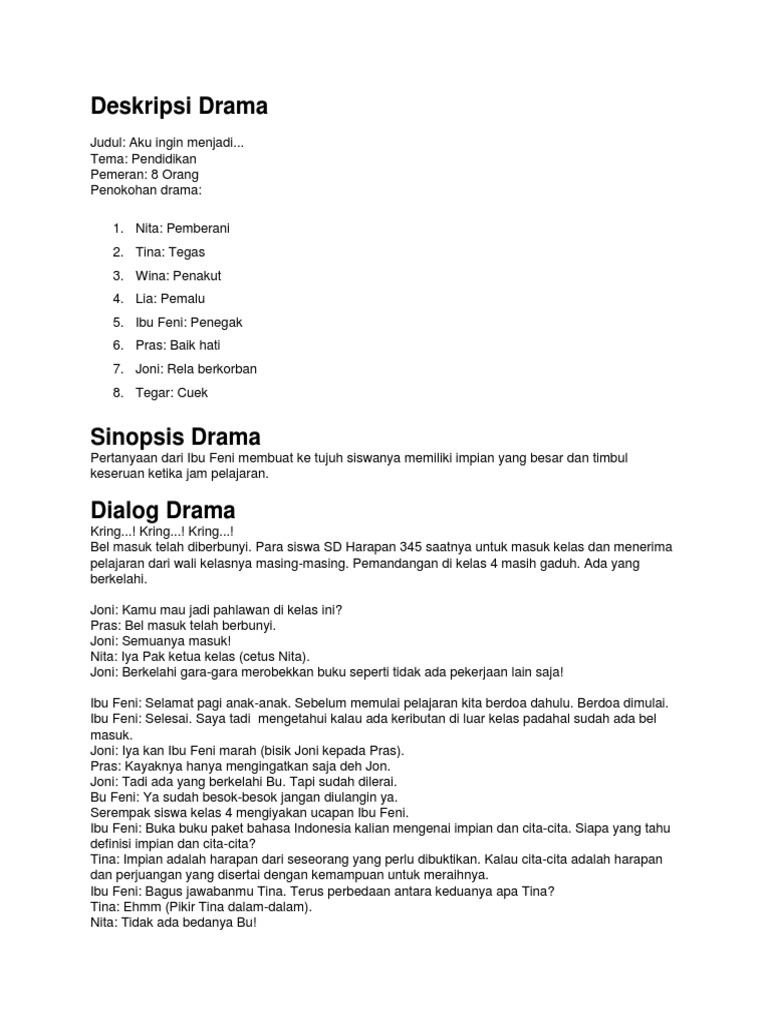 Dialog Drama 7 Orang | PDF