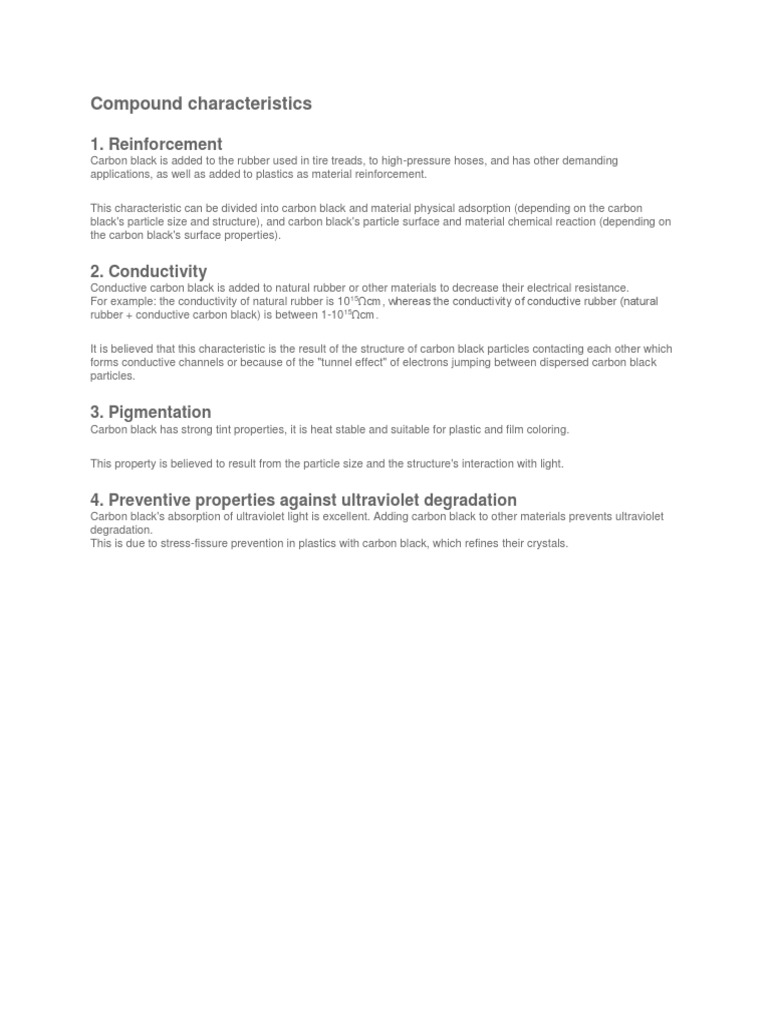 Compound Characteristics | PDF