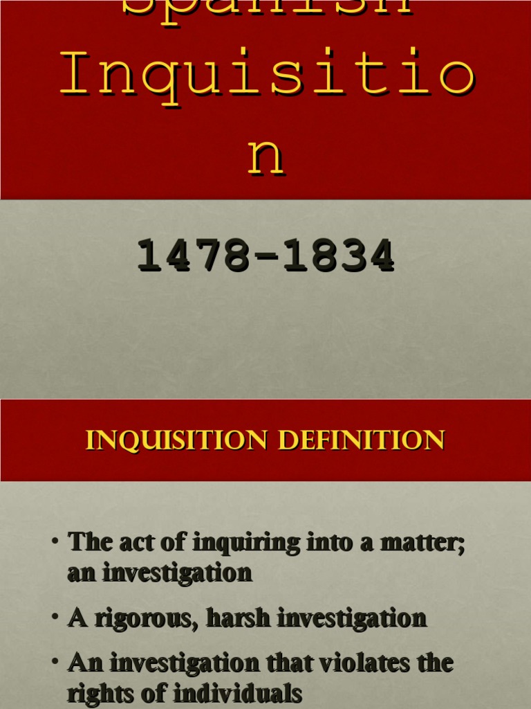 The Spanish Inquisition | PDF | Spanish Inquisition | Al Andalus