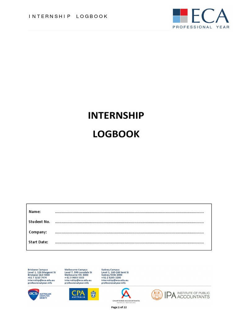 Student Internship Logbook | PDF | Internship | Job Hunting