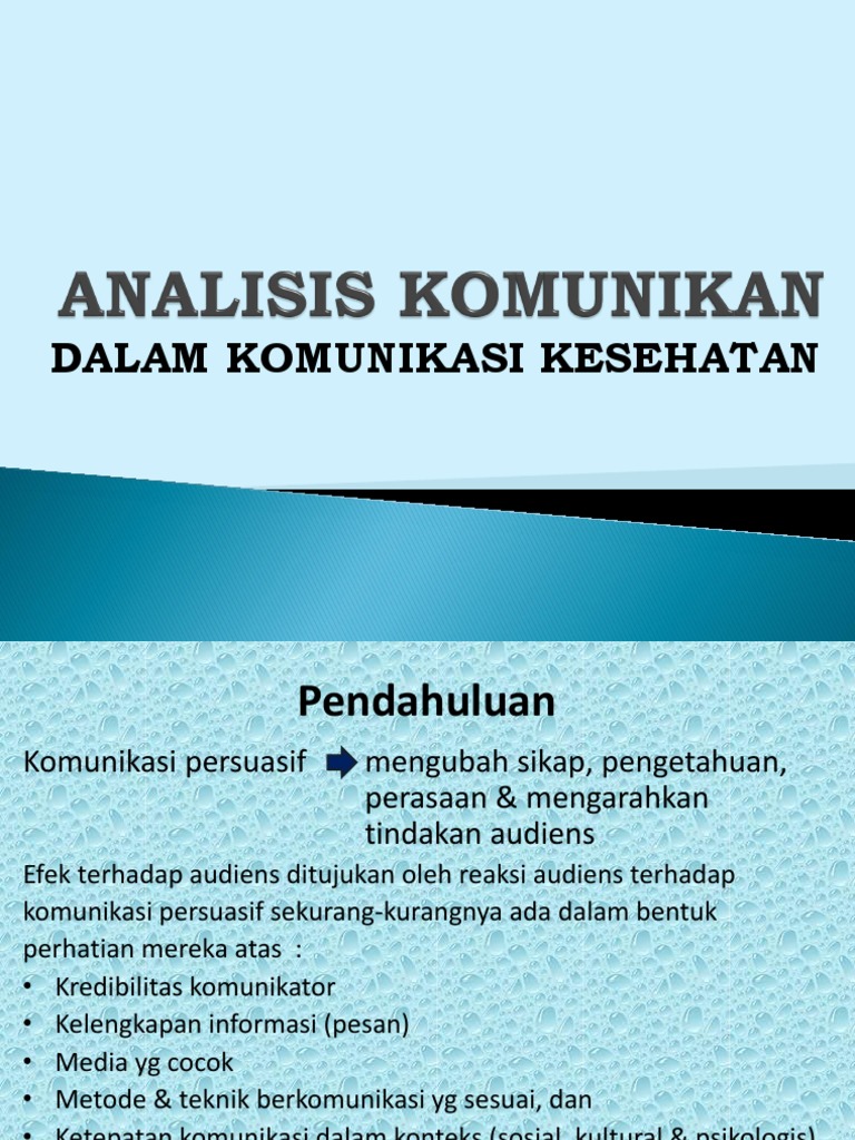 Analisis Komunikan | PDF | Pengembangan Diri | Sains & Matematika