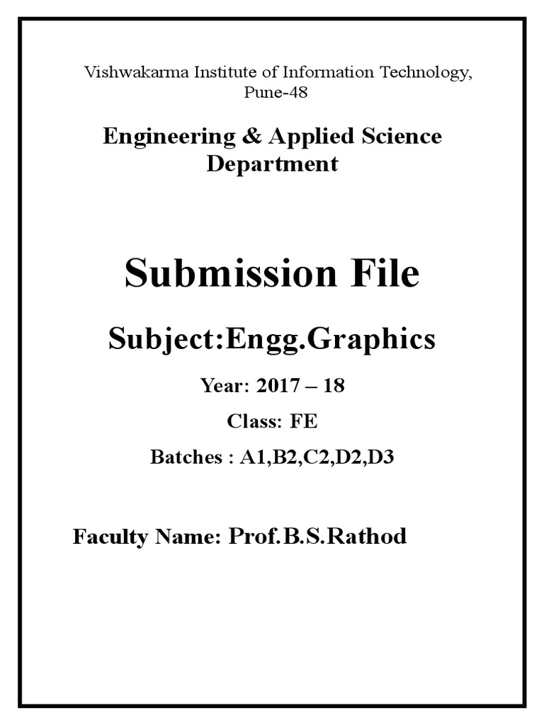 Submission File: Subject:Engg - Graphics | PDF