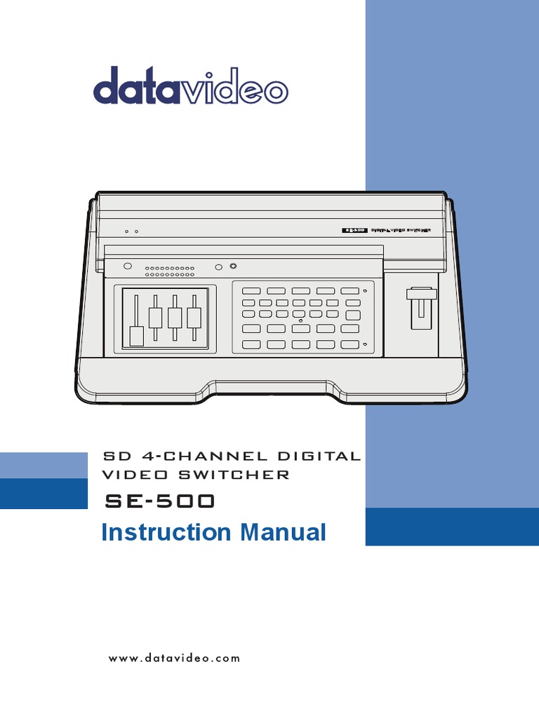 Instruction Manual: SD 4-Channel Digital Video Switcher | PDF ...