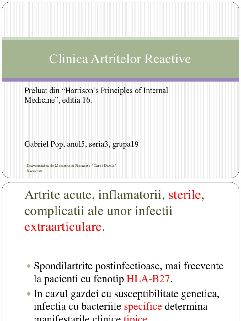 Balanita Circinata și Artrita Reactivă | PDF | Science & Mathematics