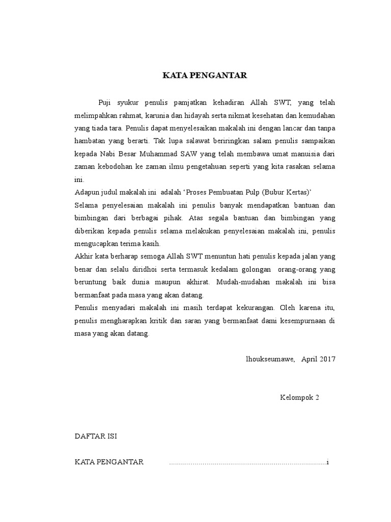 Proses Pembuatan Pulp | PDF