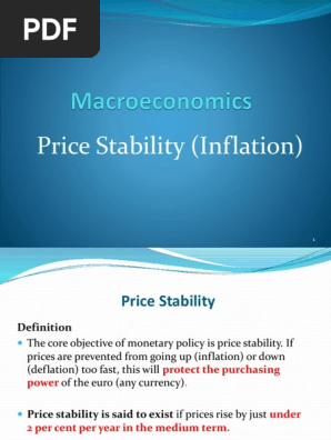 Define Price Stability