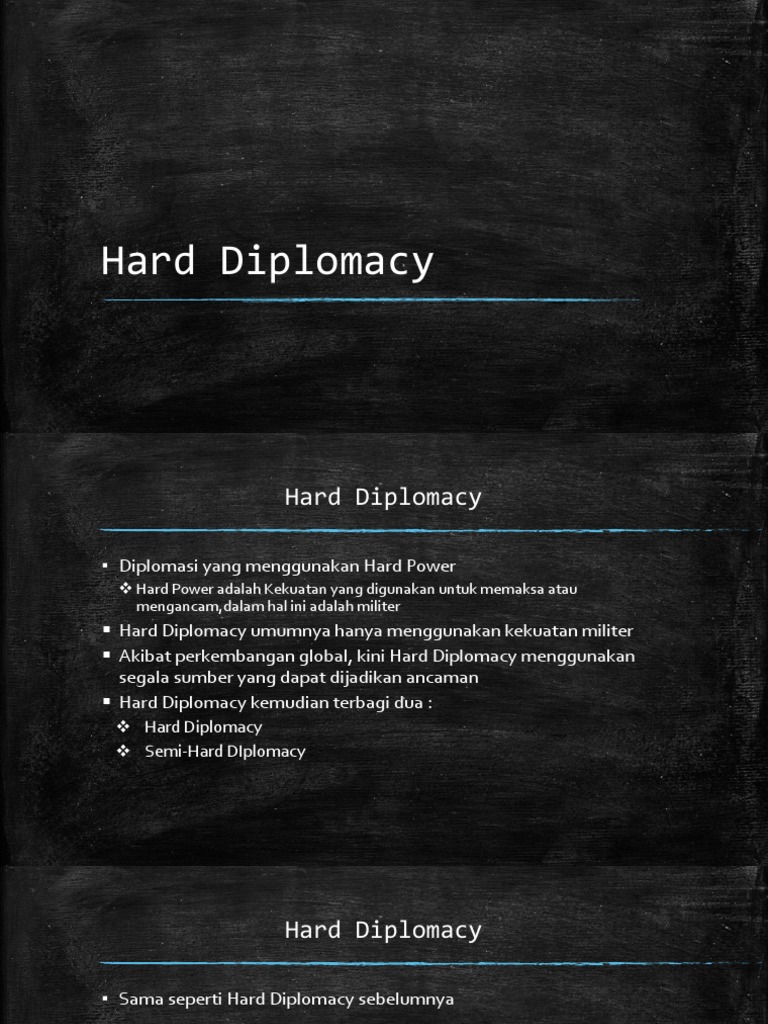 Diplomasi Keras dan Contohnya | PDF