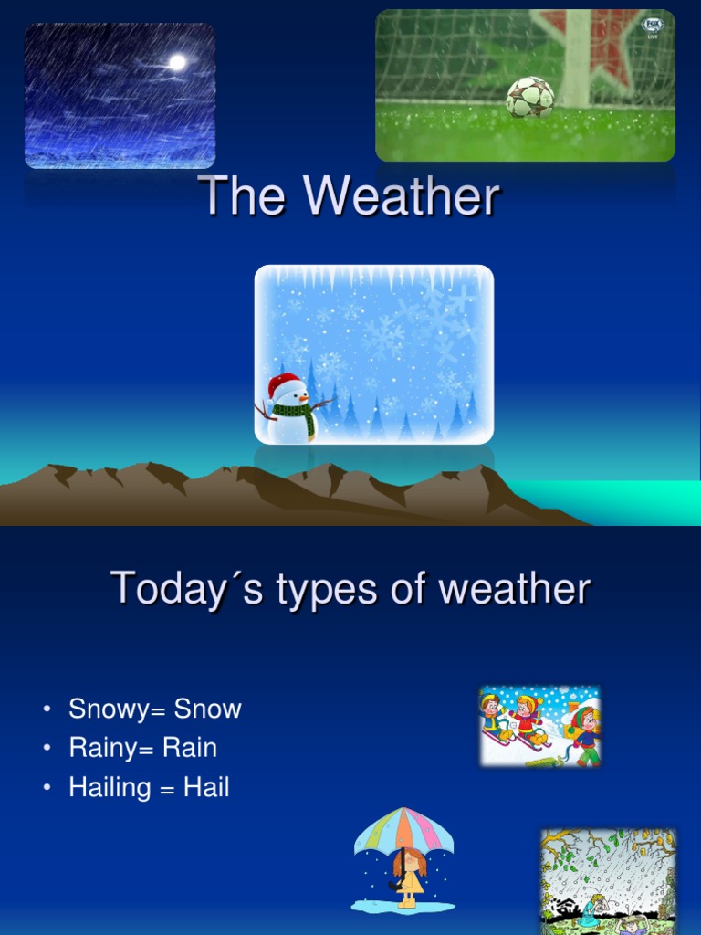 Today's Weather Types for Kids | PDF