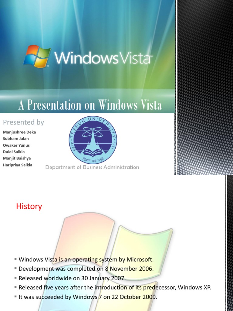 Windows Vista: Release and Overview | PDF | Windows Vista | Windows Xp